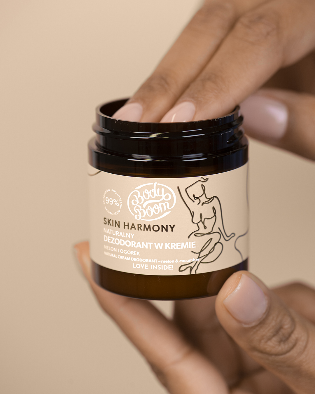 Body Boom - BodyBoom Naturalny dezodorant w kremie - melon i ogórek ...