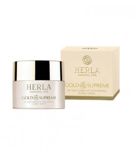 HERLA - HERLA 24k Gold Super Lift Anti-Wrinkle Global Cream 50ml - Lupa ...