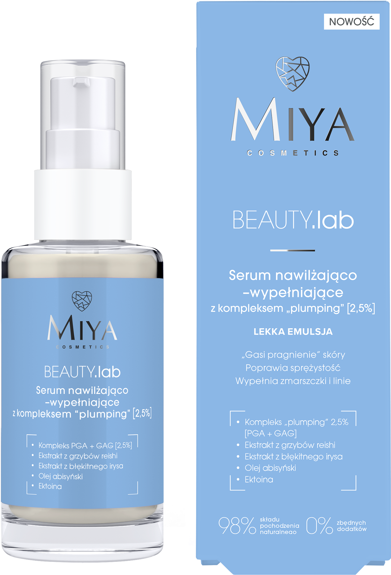 MIYA Cosmetics - Miya BEAUTY.lab Serum nawilżająco-wypełniające z ko ...